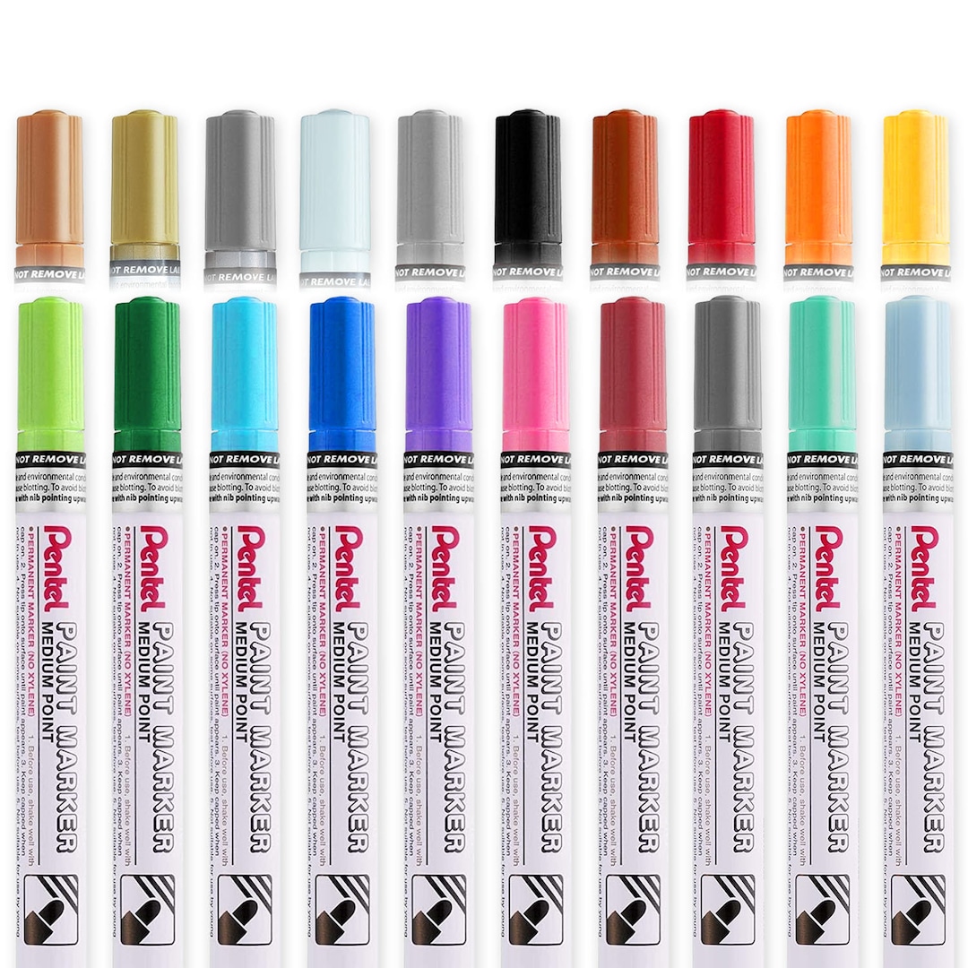 Permanent Paint Marker Pentel MMP10 Medium Point 3mm Tip DIY ...