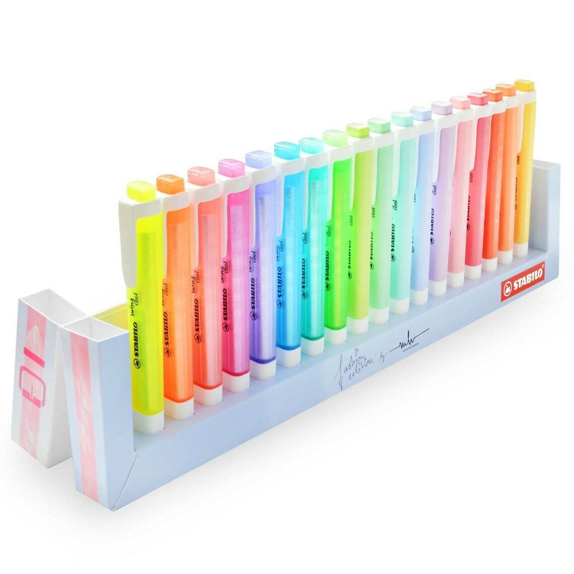 STABILO Swing Cool Highlighter Pens Chisel Tip Desktop Set | Etsy