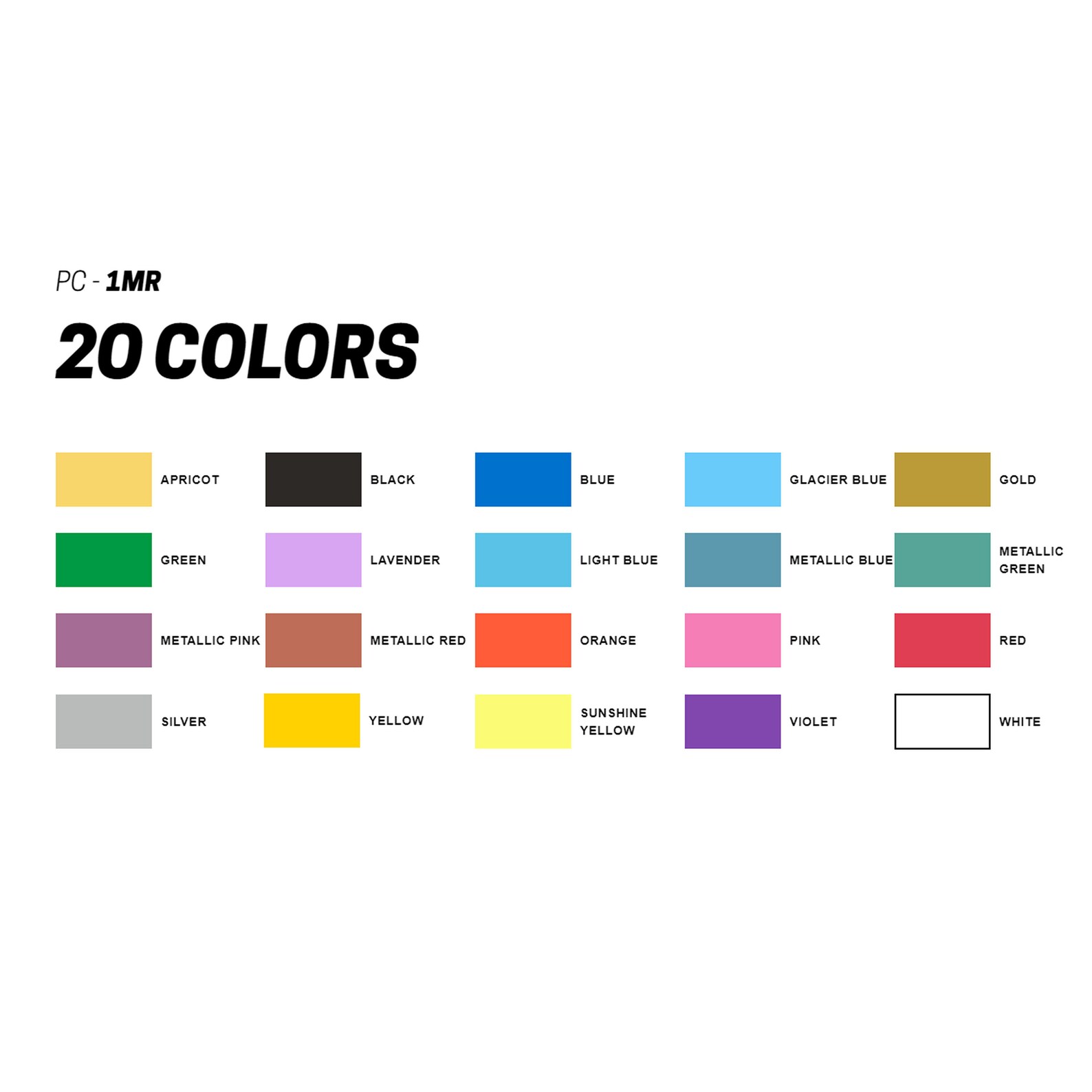 Uni POSCA Marker PC-1MR Range of 20 Colours | Etsy