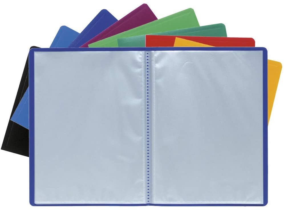 Exacompta Soft PP Display Book A4 100 Pockets Black - Etsy UK
