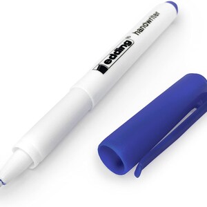 Edding Handwriter Handwriting Pen Blue Ink 0.6mm Pack of - Etsy