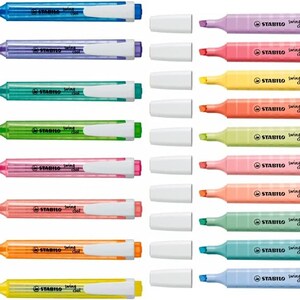 Highlighter STABILO Swing Cool Desk Set of 18 Neon / Pastel Colours ...