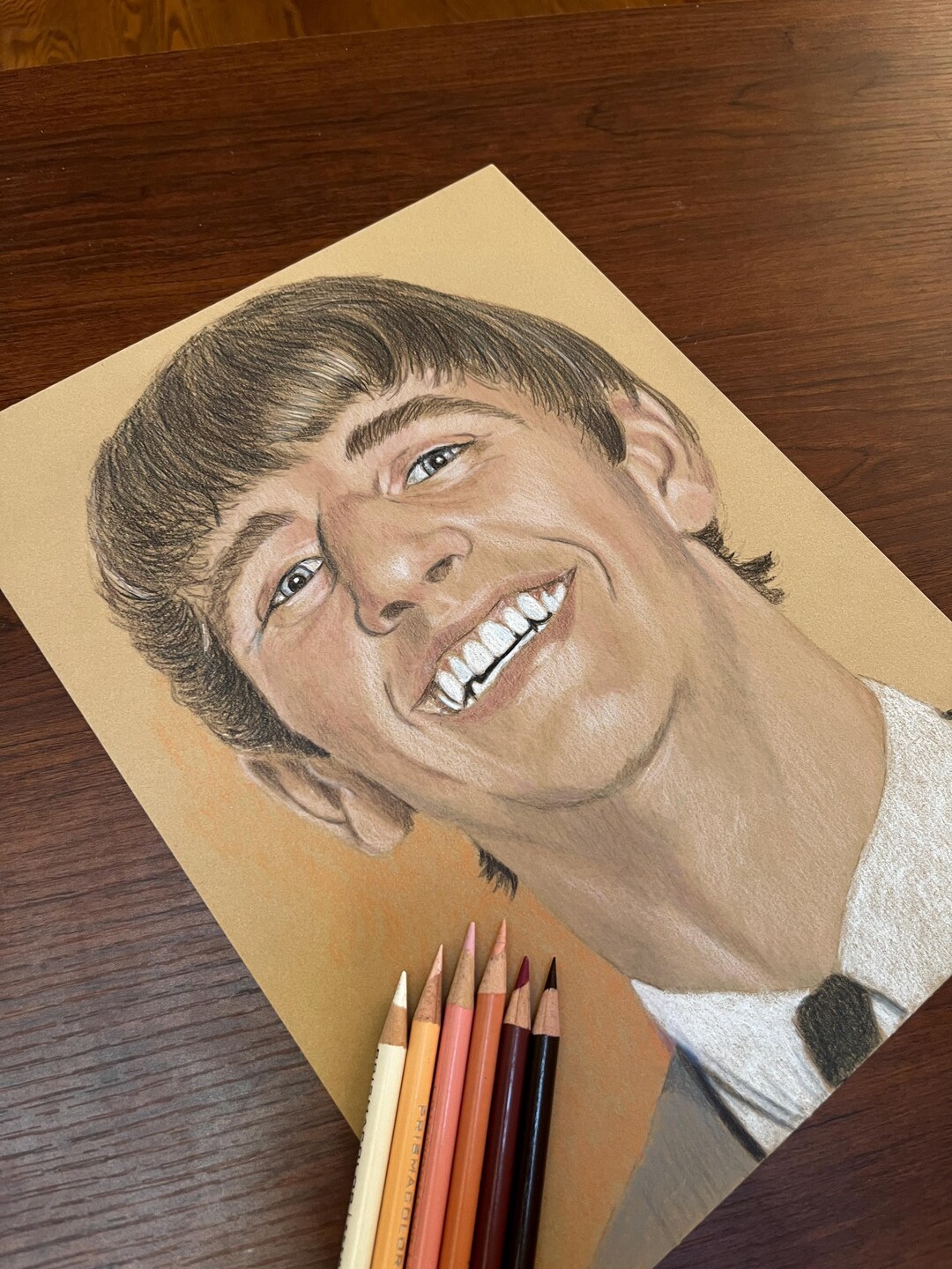 Ringo Starr - Hand-drawn Coloured Pencil Fan Art - Original Drawing - Etsy