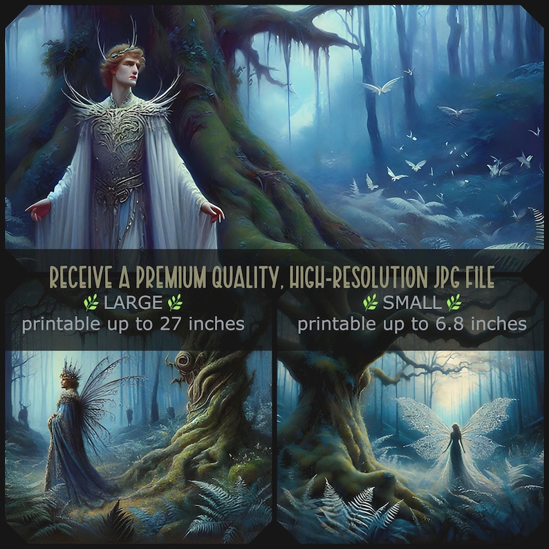 Fairy Court Collection • 9 Fantasy Forest Whimsigoth Printables ...