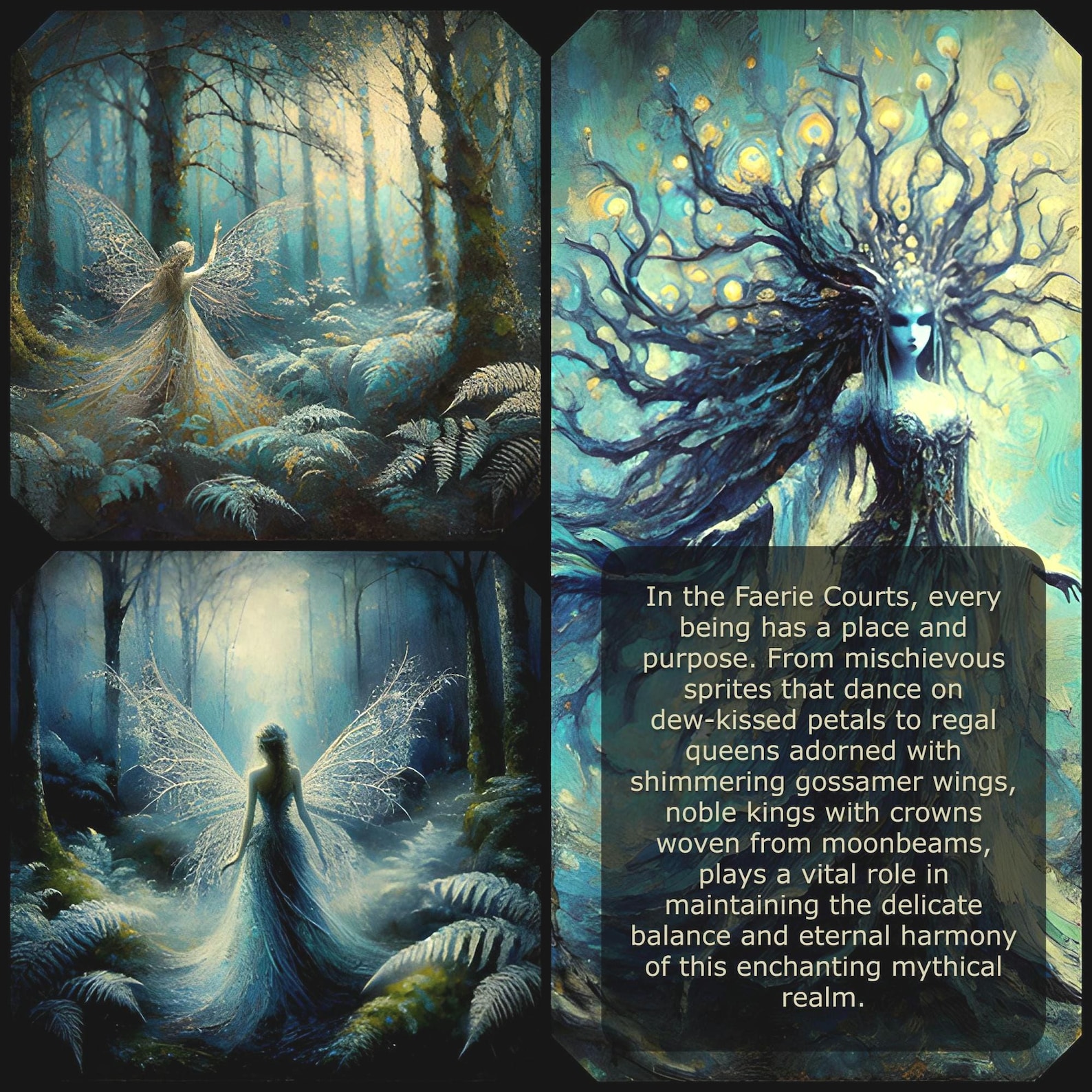 Fairy Court Collection • 9 Fantasy Forest Whimsigoth Printables ...