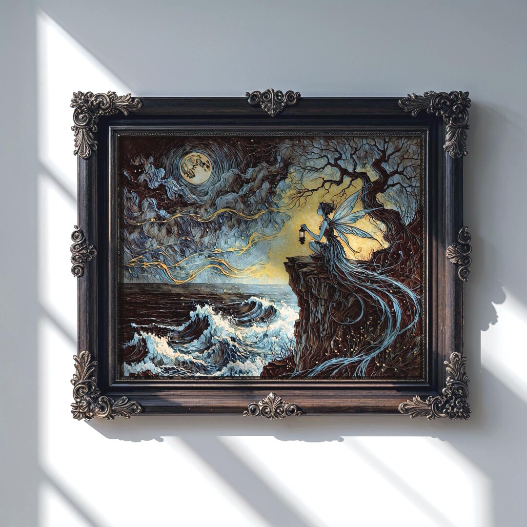 Whimsigoth Fairy Art Print ~ Surreal Gothic Seascape Digital Artwork ...