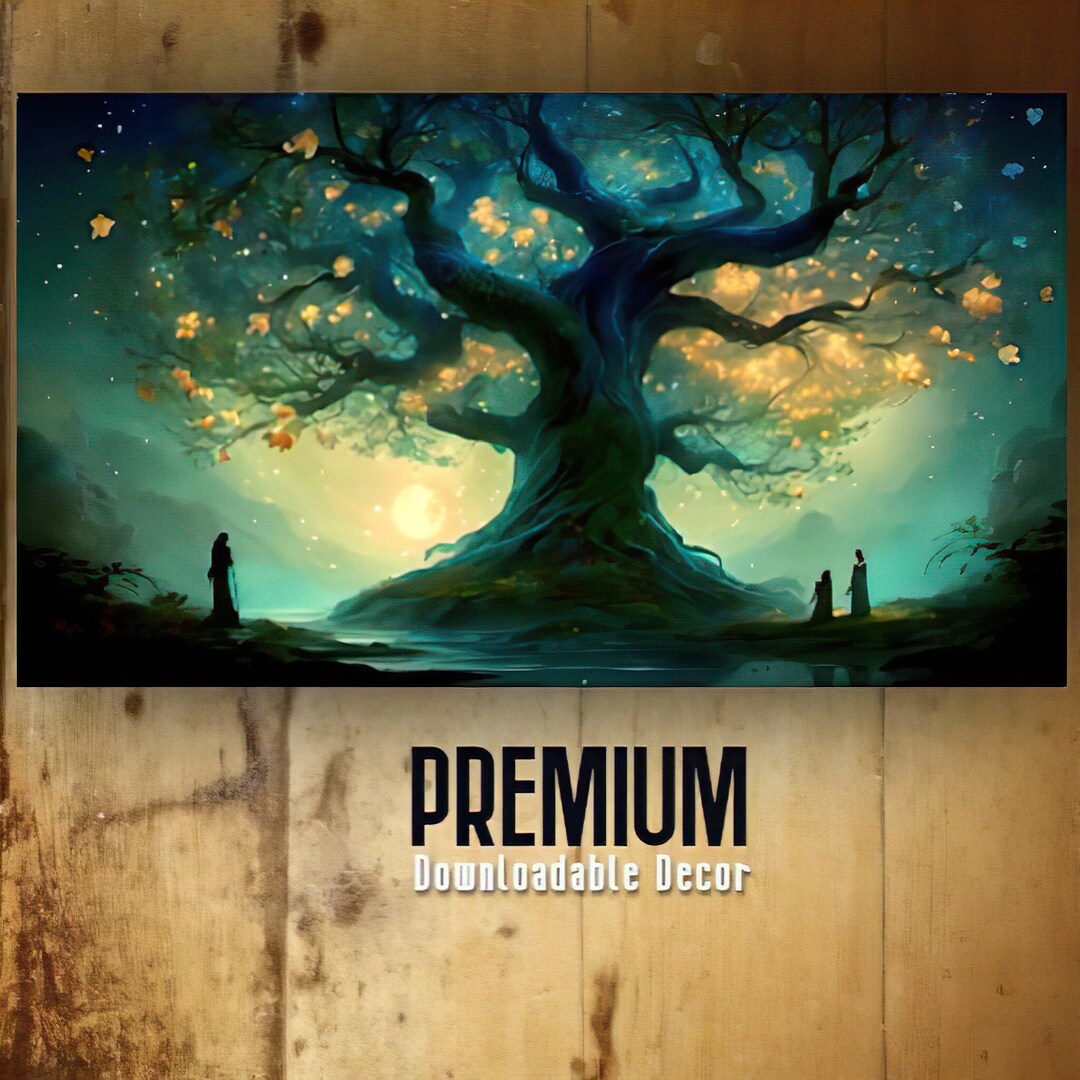 Mystical Boho Tree Printable Fantasycore Frame TV Art Fantasy Lovers ...