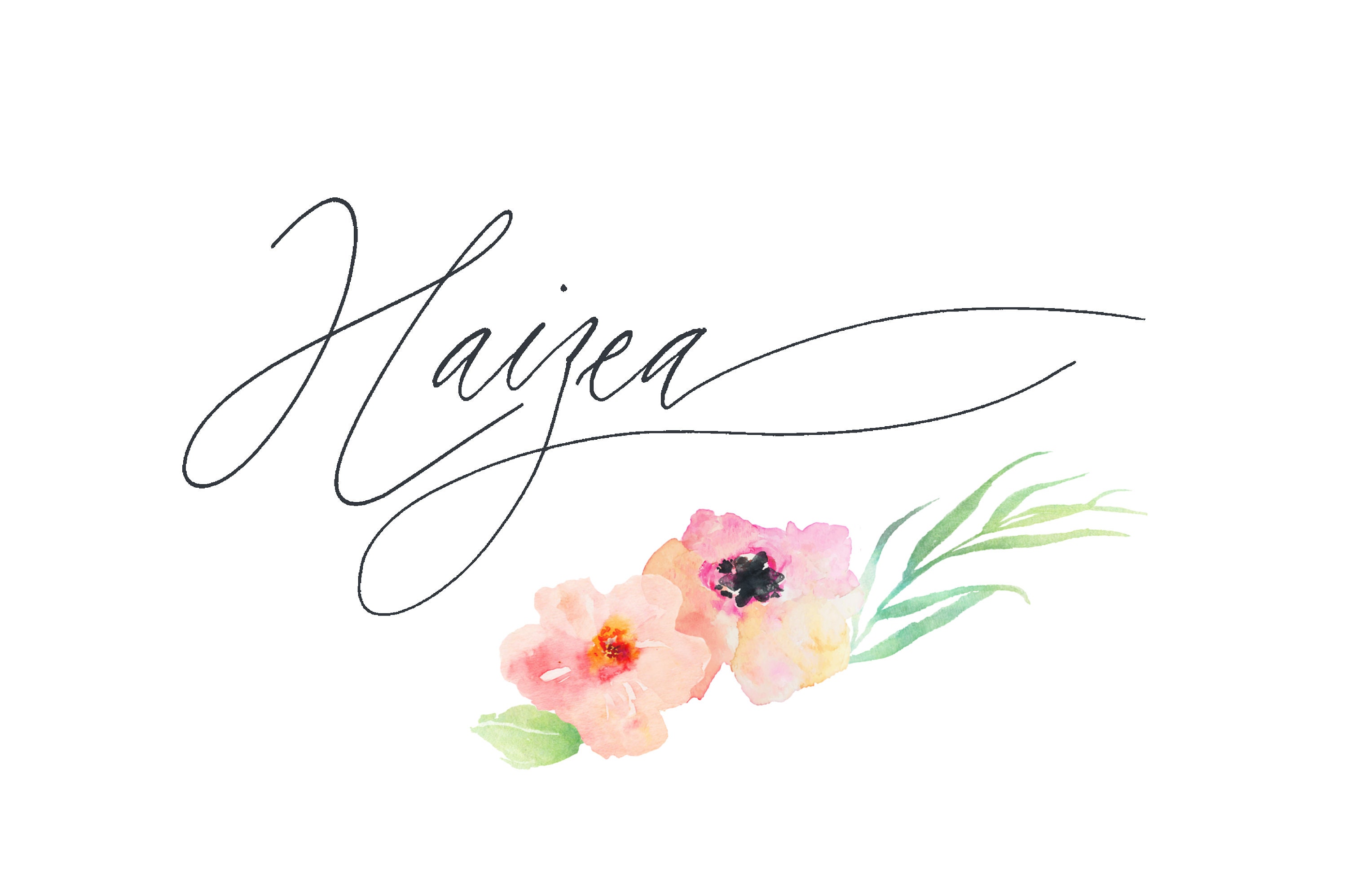 Prénom calligraphié personnalisé réalisé à la main sur papier ou au ...