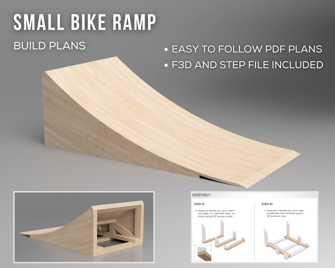 Small Bike Ramp Build Plans - Instant PDF Download - DIY Skateboard ...
