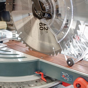 Black Walnut Zero Clearance Insert Throat Plate for Bosch 12 Sliding ...