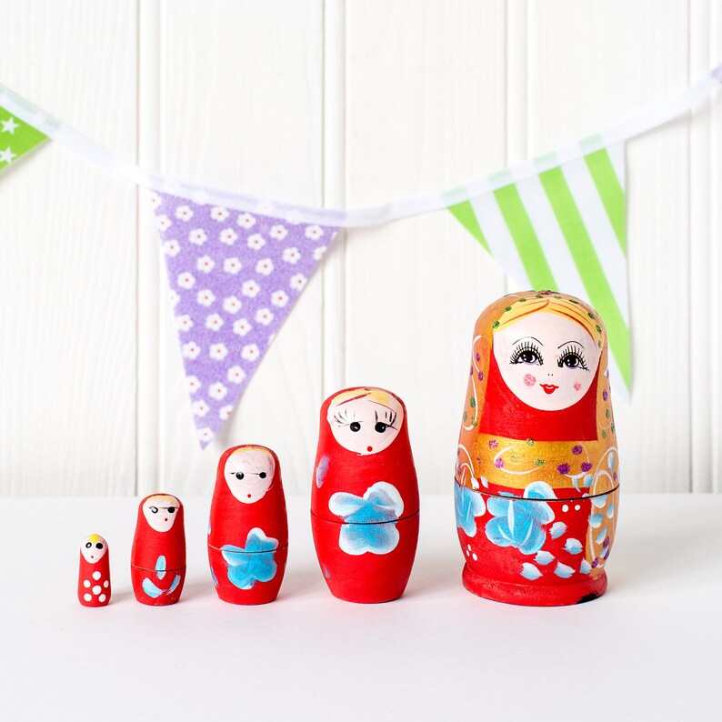 Russian Dolls Set Kids Gift Travel Activity Activity Set - Etsy UK
