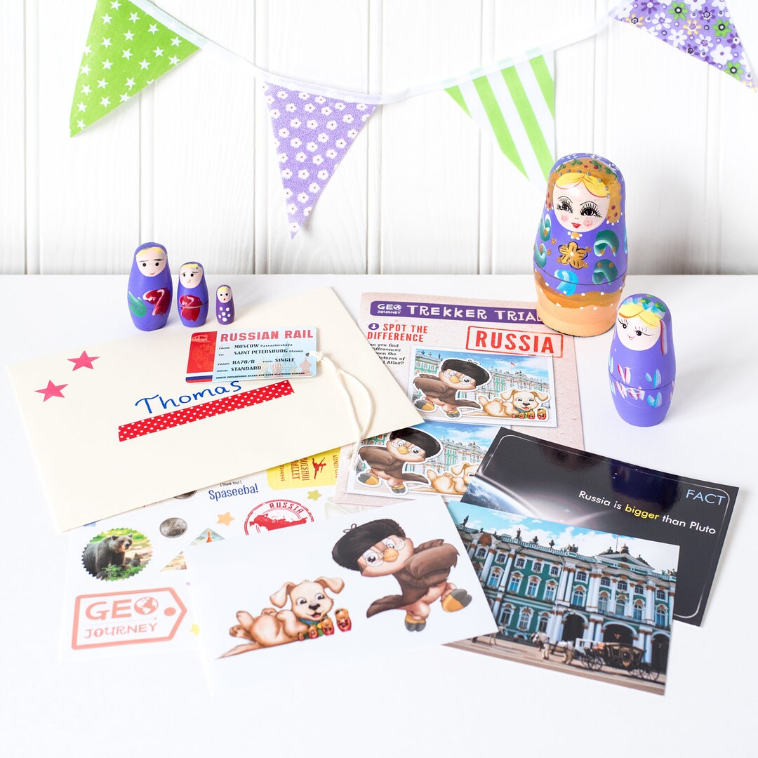 Learn About Russia Kids Learning Toy Kids Activity Set - Etsy