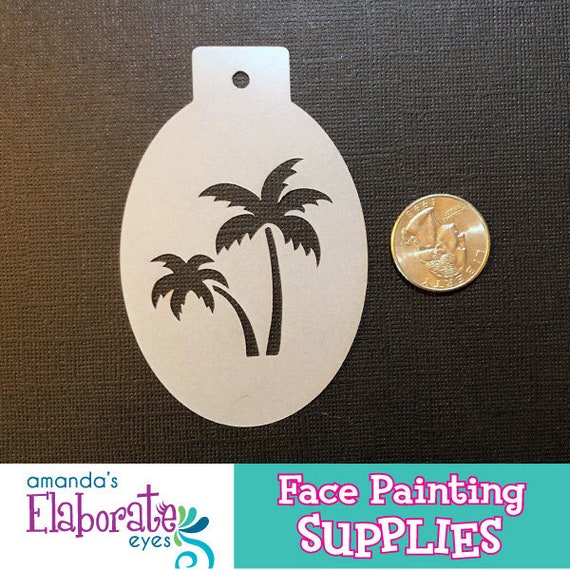 PALM TREES Face Painting Stencil mini - Etsy