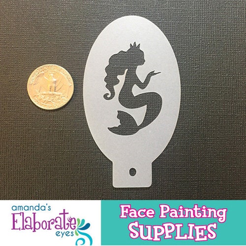 Mermaid Scale Pattern Face Painting Stencil - Etsy