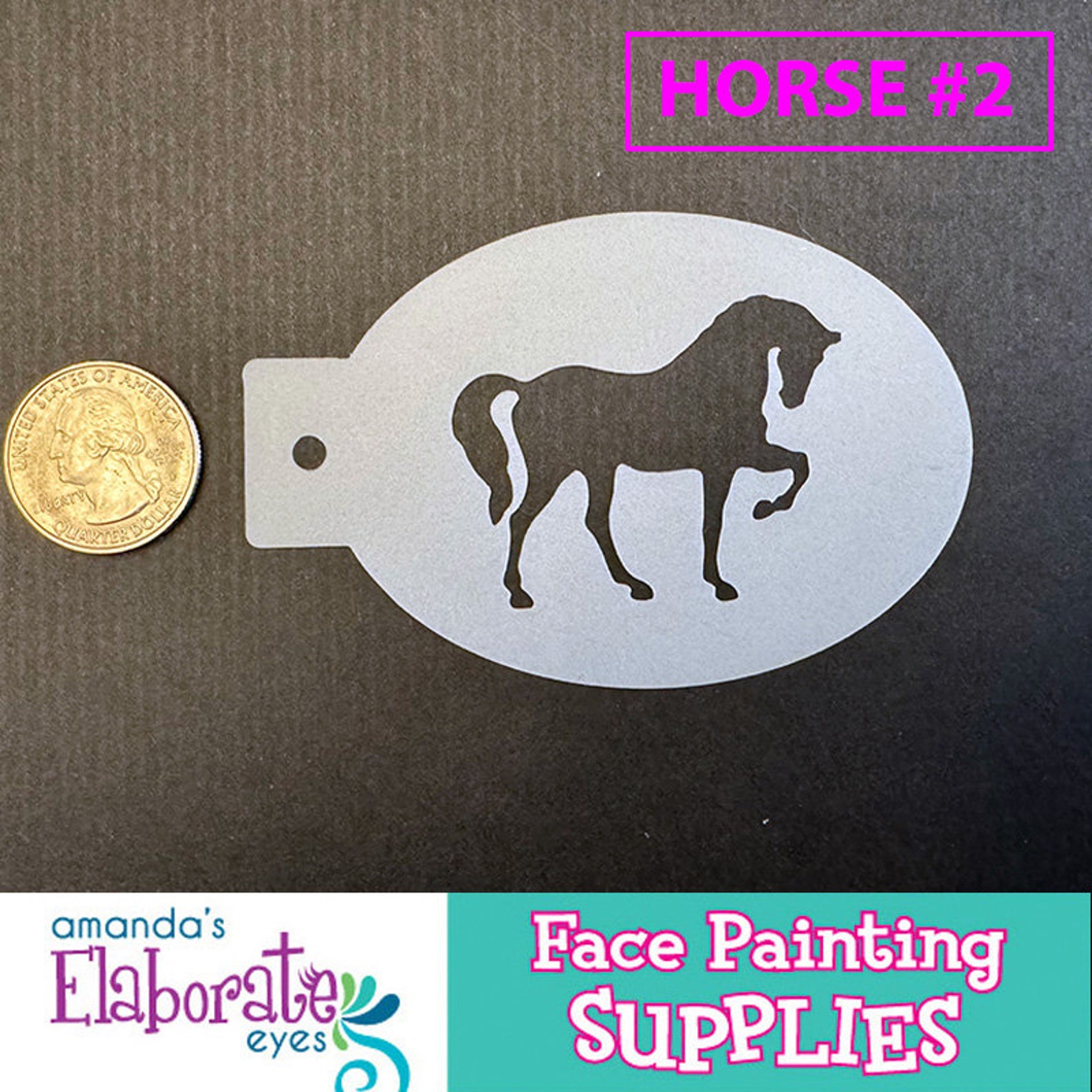 HORSE - Face Painting Stencil (mini) - Etsy