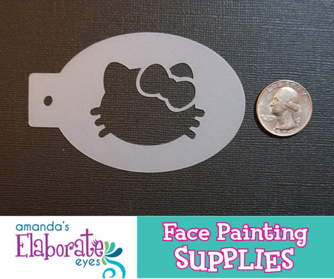 HELLO MEOW - Face Painting Stencil (mini) - Etsy