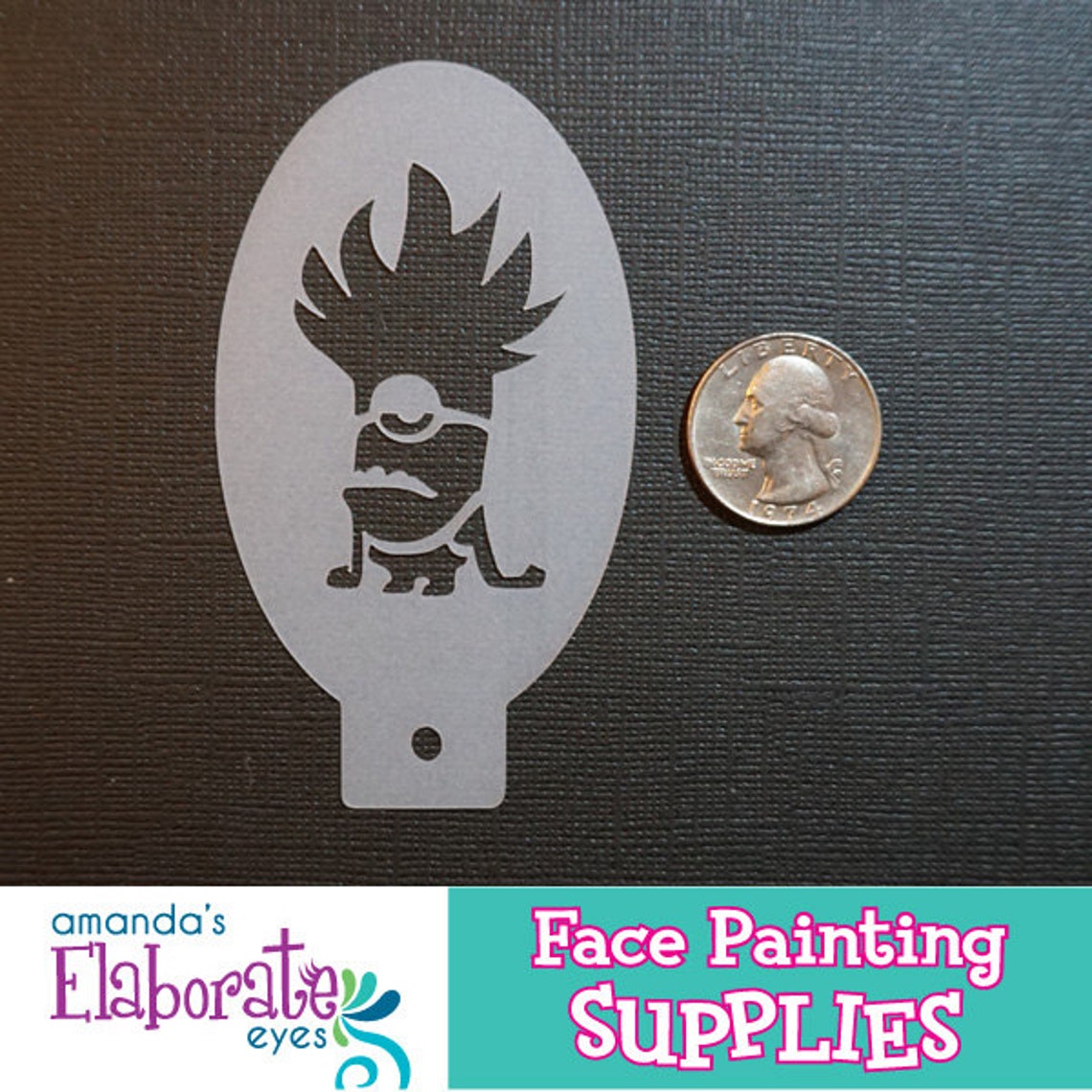 PURPLE GROUPIE - Face Painting Stencil (mini) - Etsy