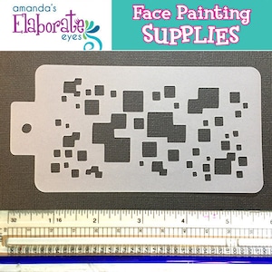 GRAFFITI SCALES Face Painting Stencil Medium | Etsy