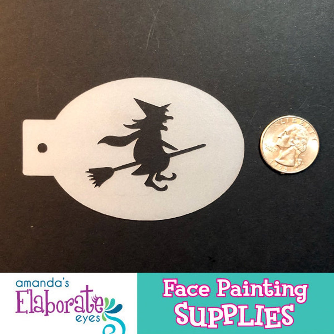 WITCH HALLOWEEN - Face Painting Stencil (mini) - Etsy