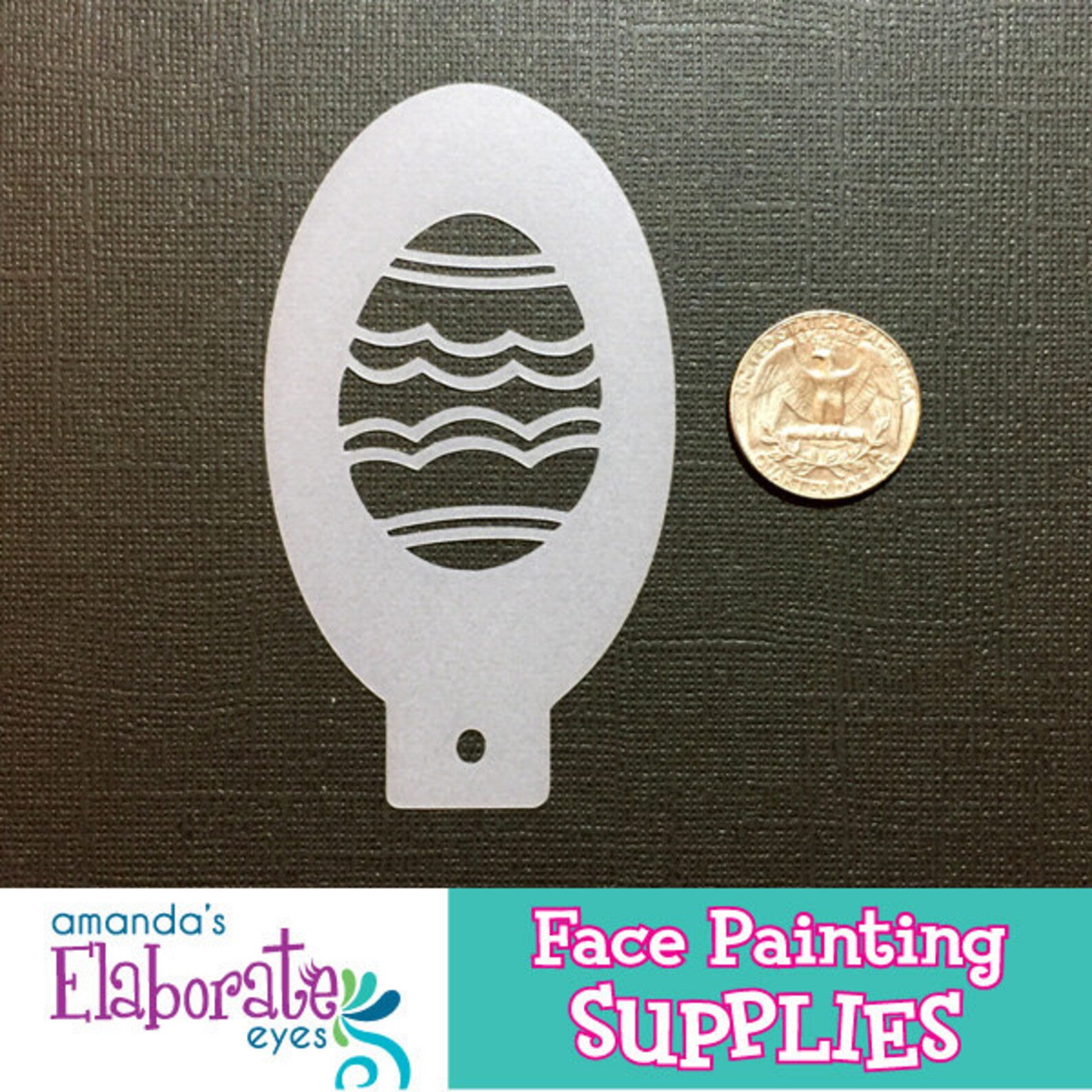 EASTER EGG Lines - Face Painting Stencil (mini) - Etsy
