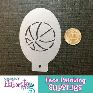 BASKETBALL Face Painting Stencil mini - Etsy