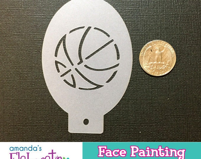 BASKETBALL Face Painting Stencil mini - Etsy