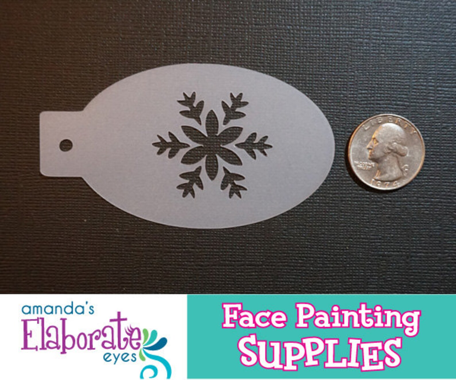 LARGE SNOWFLAKE - Face Painting Stencil (mini) - Etsy