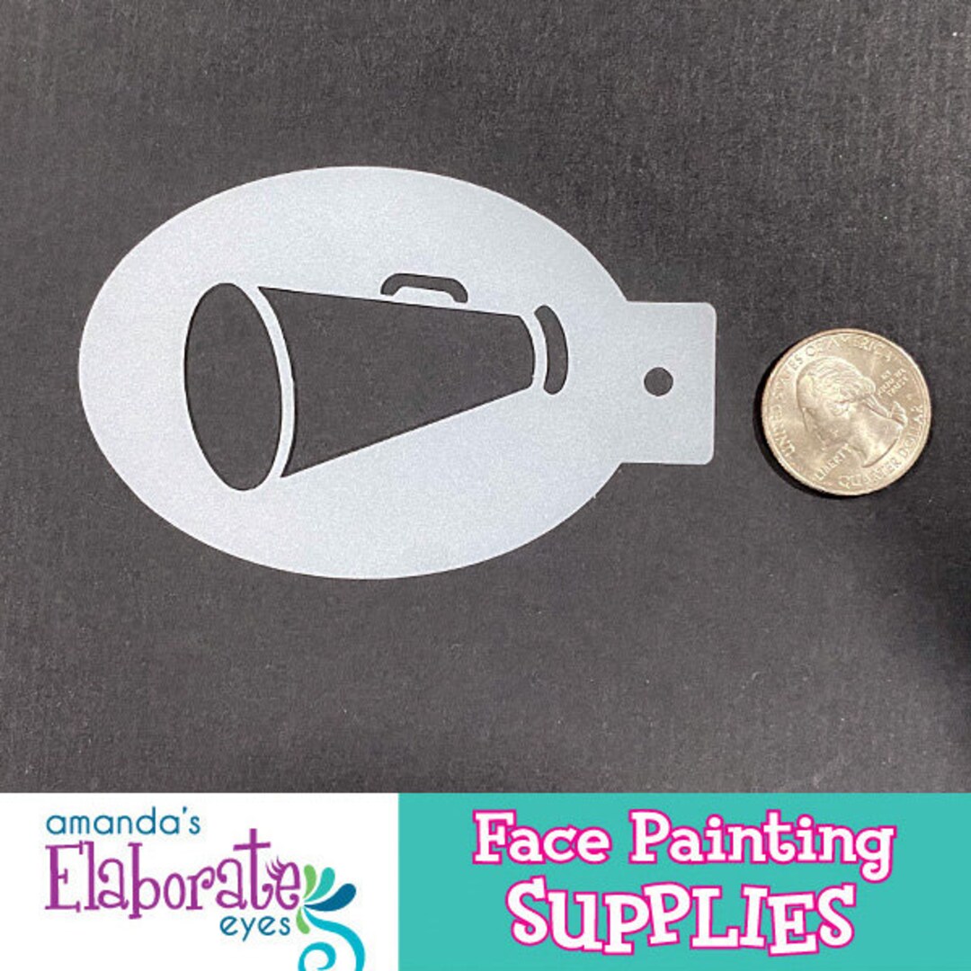 MEGAPHONE - Face Painting Stencil (mini) - Etsy