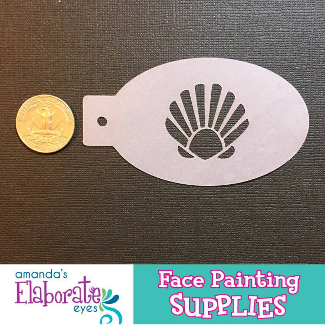 CLAM SHELL - Face Painting Stencil (mini) - Etsy