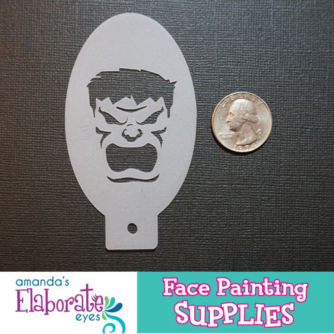 ANGRY DUDE - Face Painting Stencil (mini) - Etsy