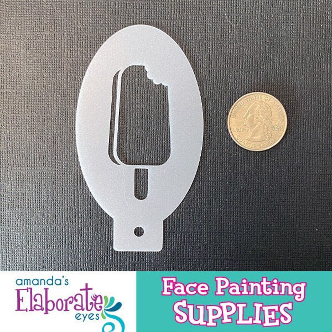 POPSICLE - Face Painting Stencil (mini) - Etsy