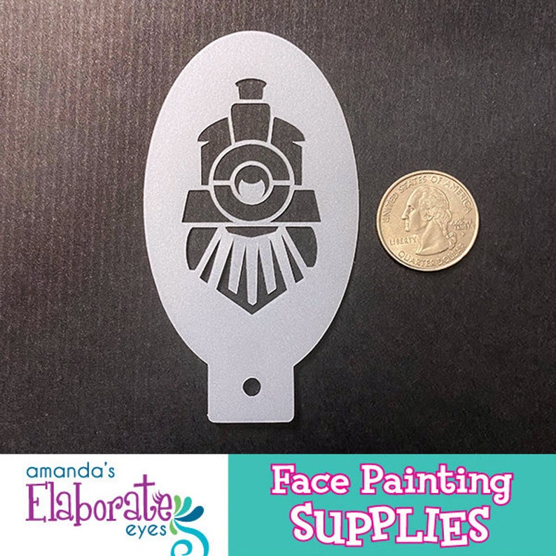 TRAIN Face Painting Stencil mini | Etsy