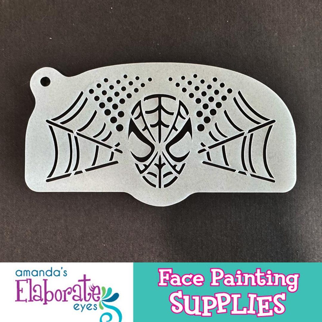 SPIDEY FACE - Face Painting Stencils - Etsy
