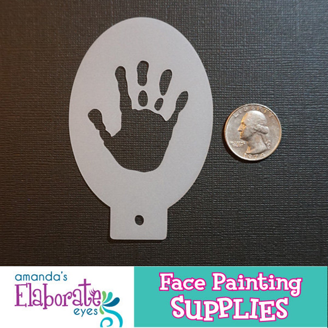 HANDPRINT - Face Painting Stencil (mini) - Etsy