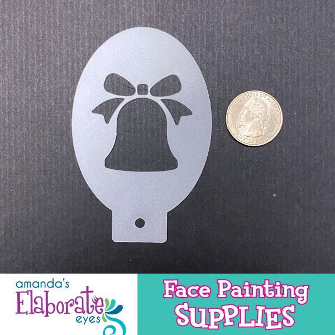 BELL - Face Painting Stencil (mini) - Etsy