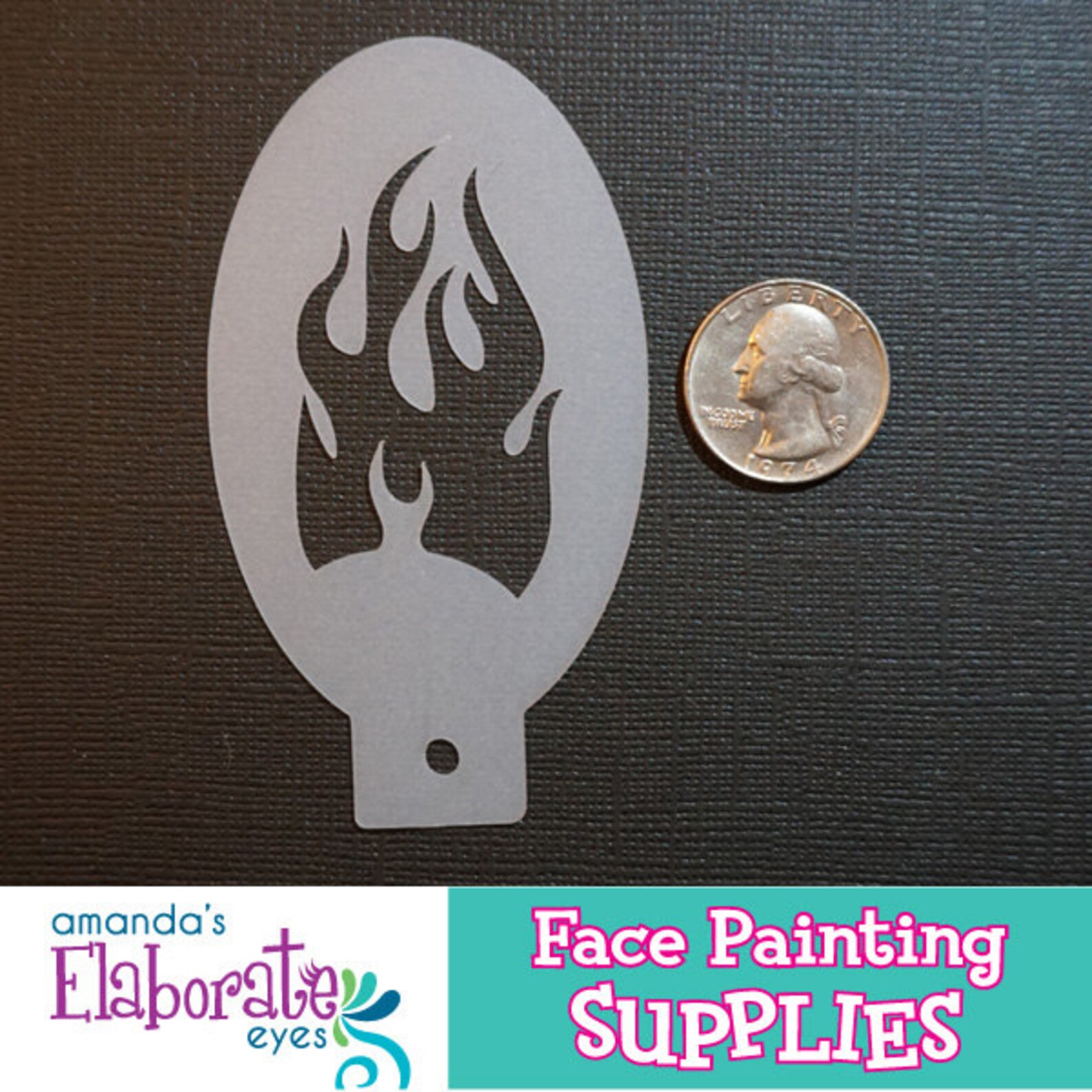 FLAMES - Face Painting Stencil (mini) - Etsy