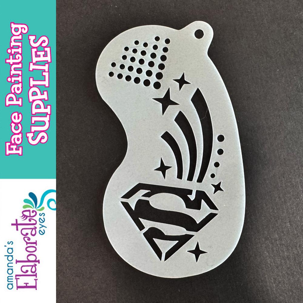 SUPER LOGO - Face Painting Stencils - Etsy