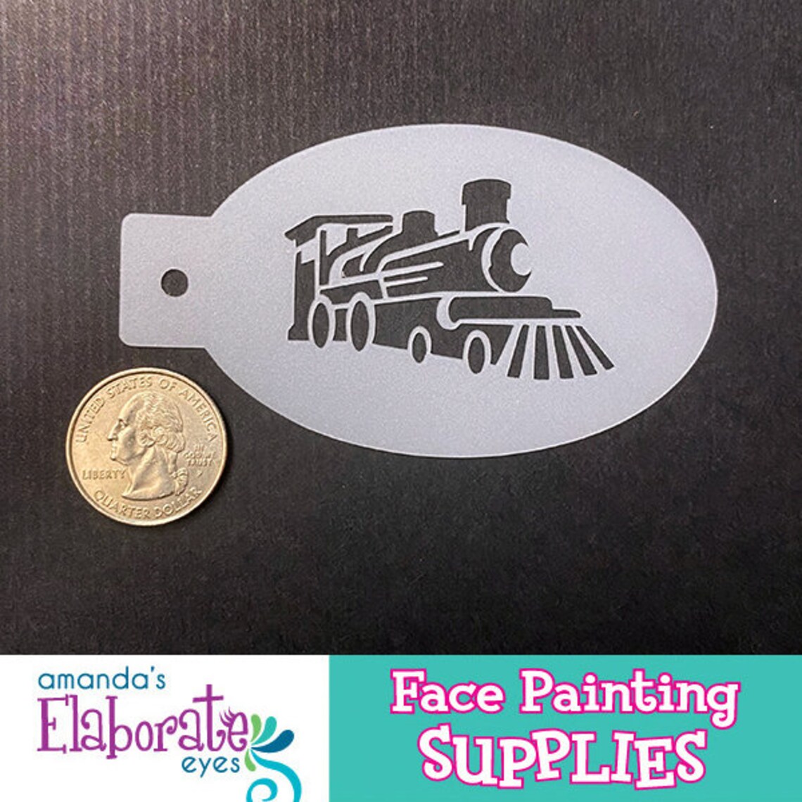 TRAIN Face Painting Stencil mini | Etsy