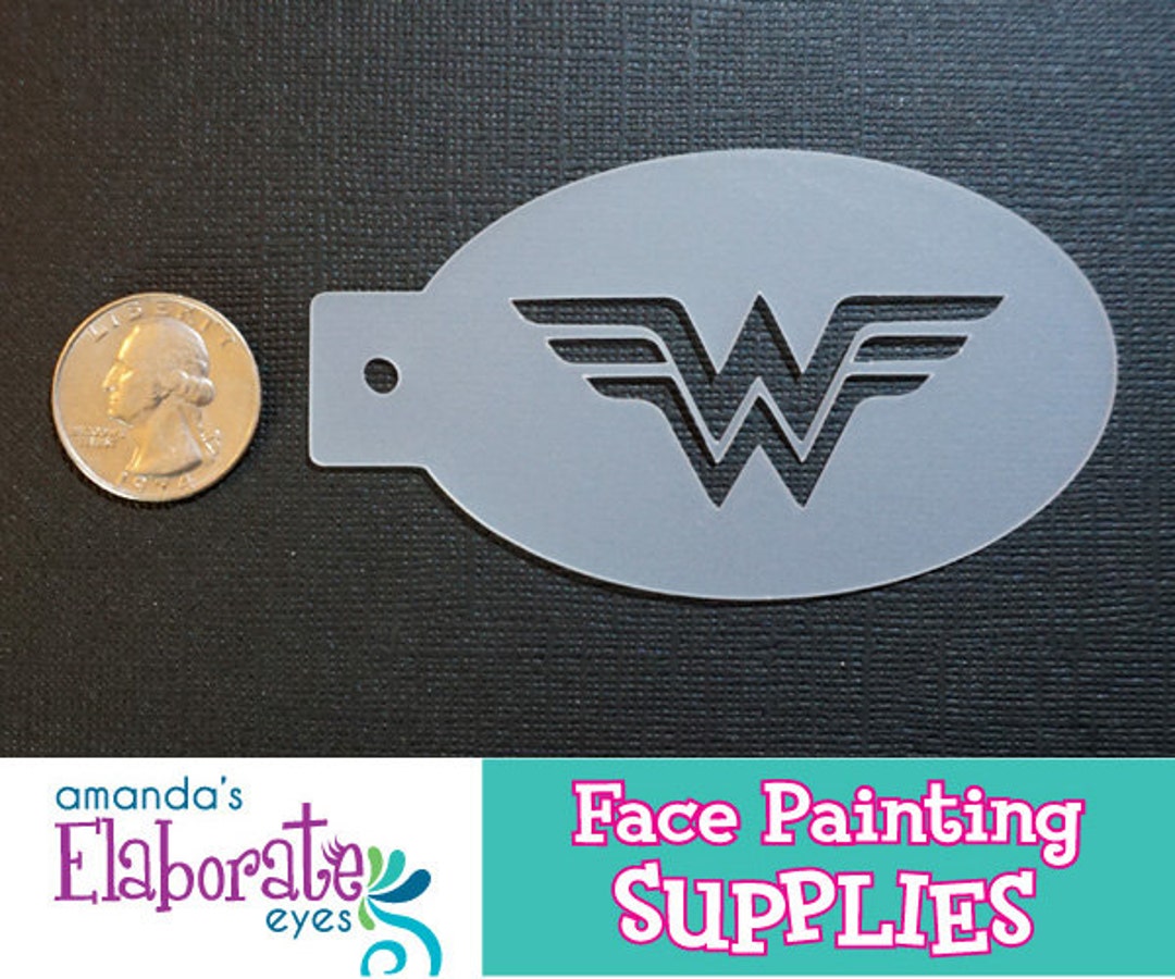 WONDER LADY - Face Painting Stencil (mini) - Etsy