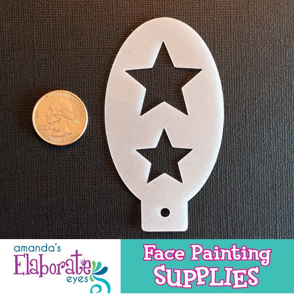 STAR Face Painting Stencil Mini | Etsy