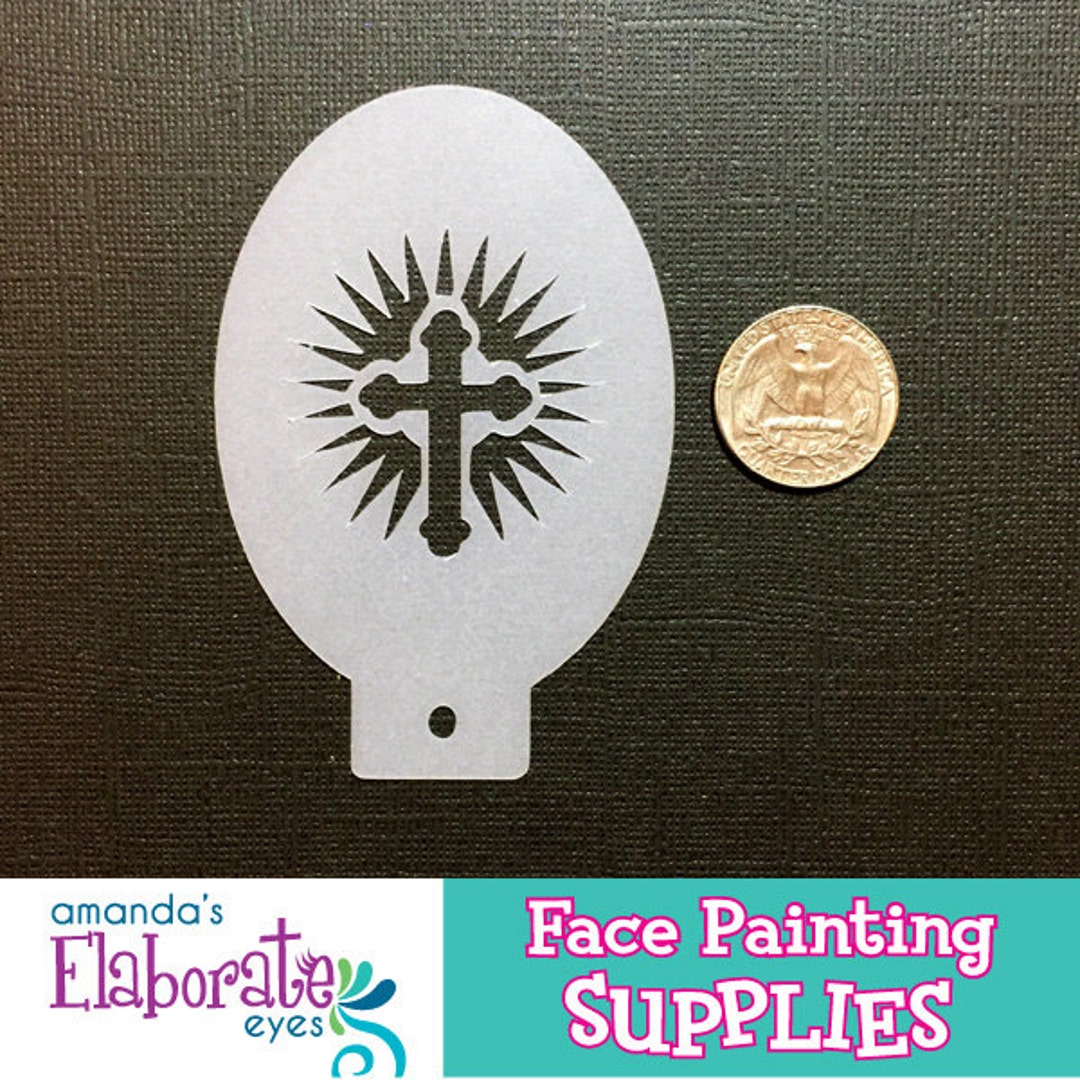 CROSS - Face Painting Stencil (mini) - Etsy