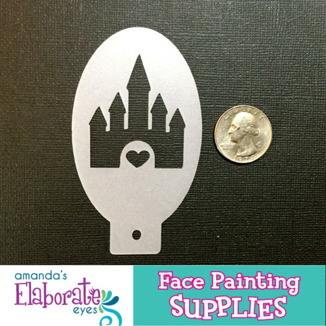 CASTLE - Face Painting Stencil (mini) - Etsy
