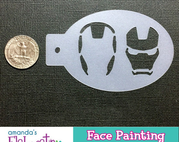 METAL MAN Face Painting Stencil mini - Etsy