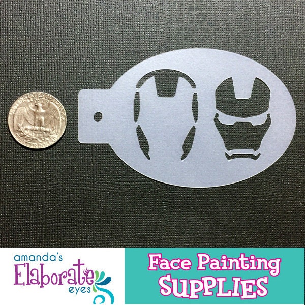 METAL MAN - Face Painting Stencil (mini) - Etsy