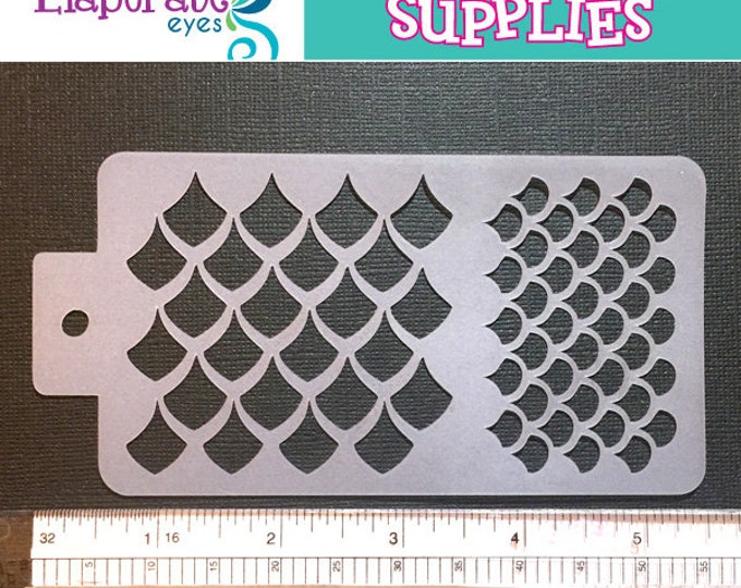 GRAFFITI SCALES Face Painting Stencil medium - Etsy