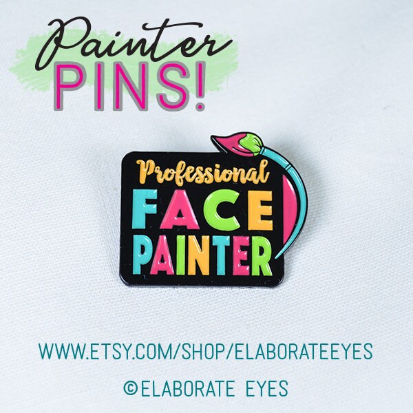 Professional Face Painter Enamel Pin - Etsy