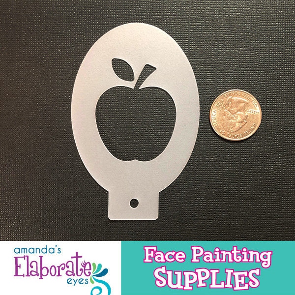 Apple Stencil - Etsy
