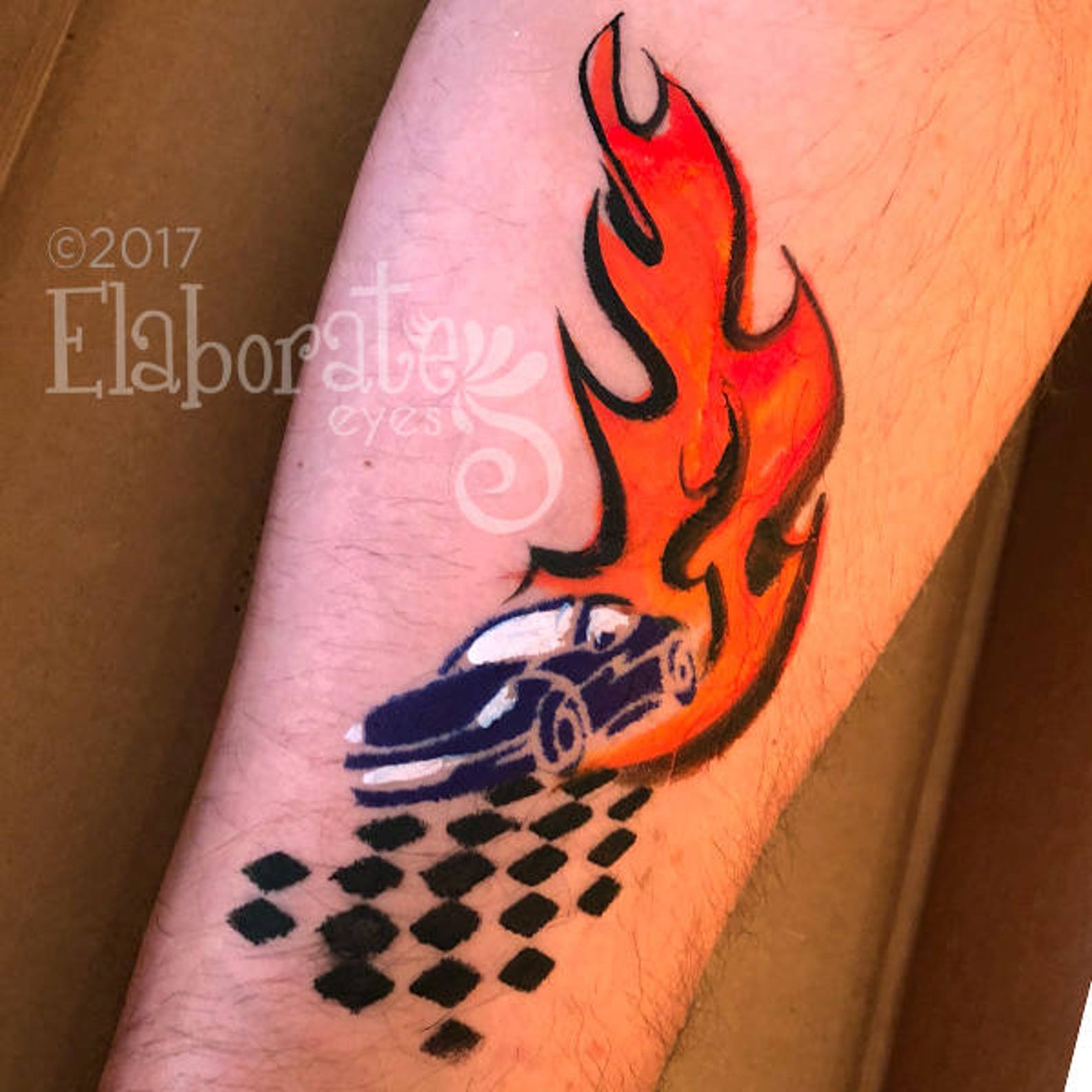 RACE CAR Face Painting Stencil mini - Etsy