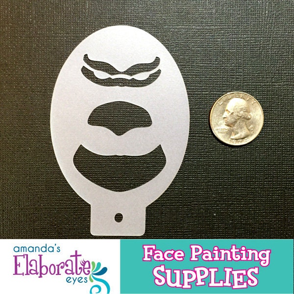MUTANT TURTLE - Face Painting Stencil (mini) - Etsy