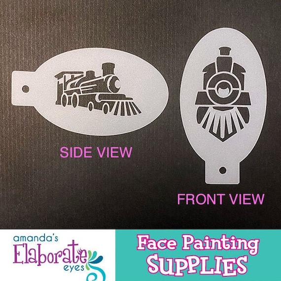 TRAIN Face Painting Stencil mini | Etsy
